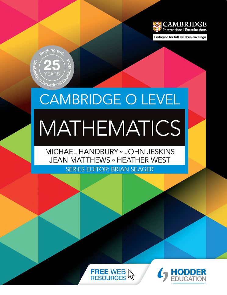 Download PDF ePub Hodder Cambridge O Level Mathematics Ebook Download PDF ePub Hodder Cambridge O Level Mathematics Ebook