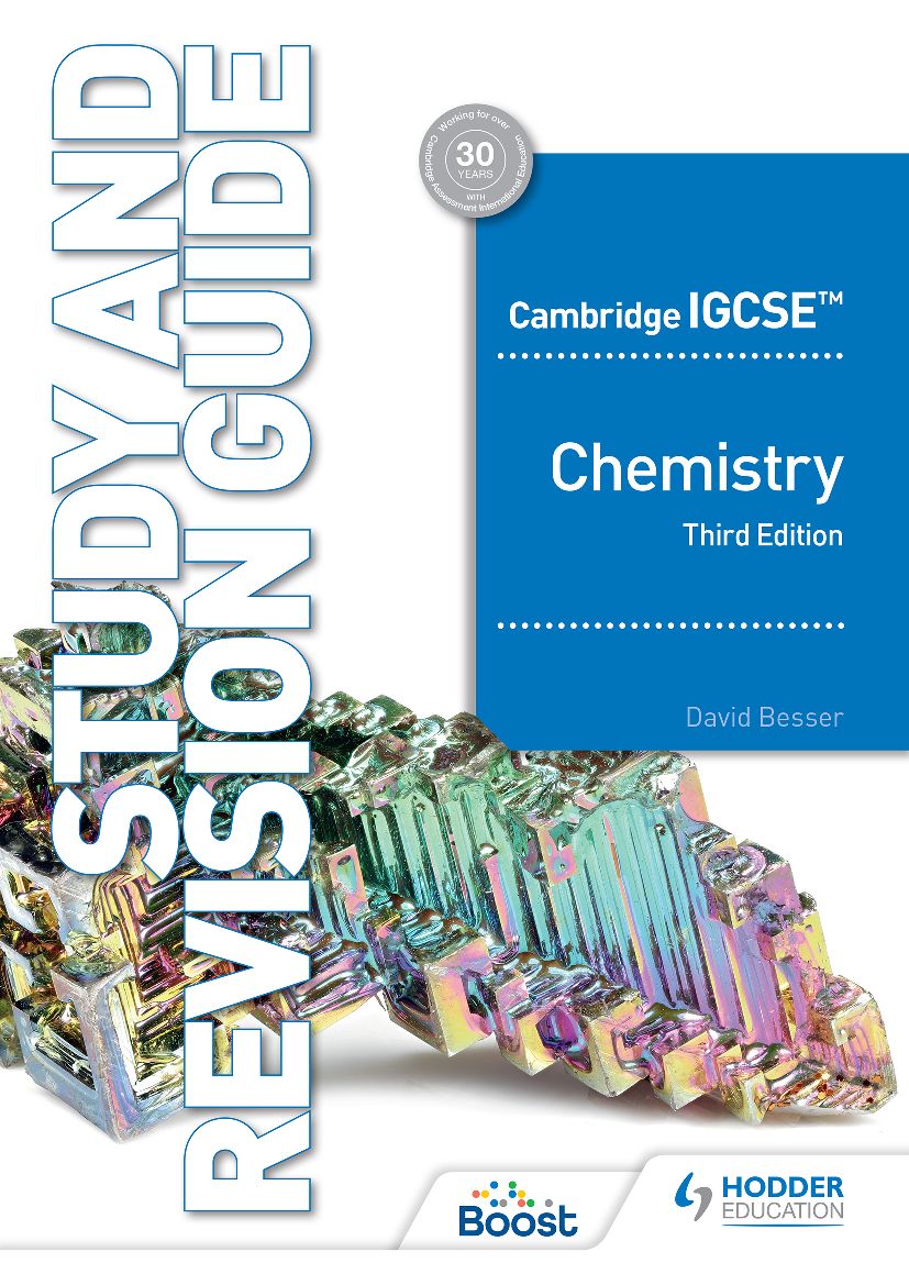 Download PDF ePub Hodder Cambridge IGCSE Chemistry Study and Revision Guide 3rd Edition Ebook